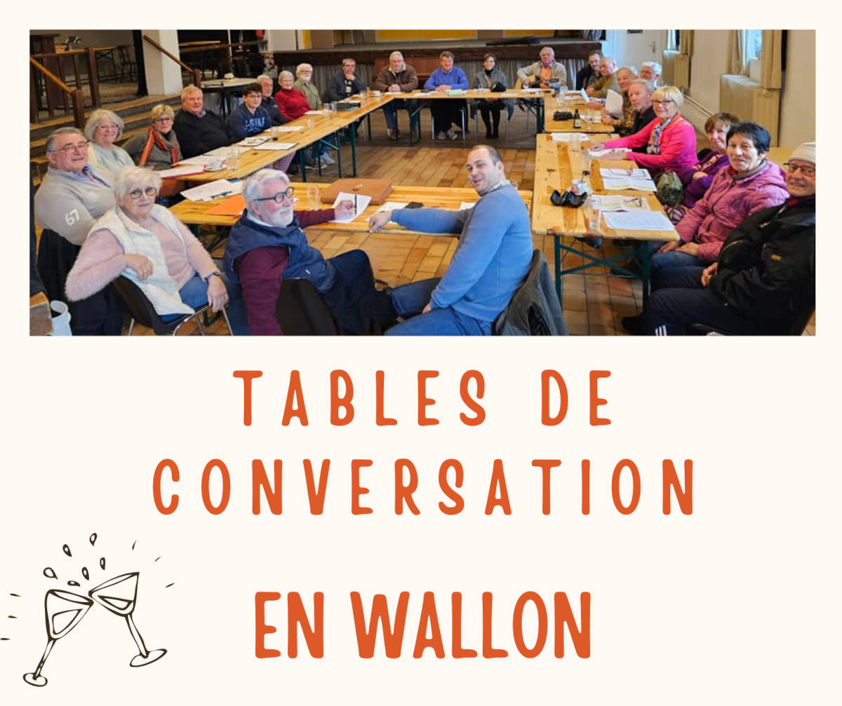 TABLES DE CONVERSATION EN WALLON
